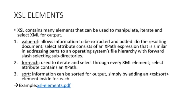 transforming xml using xsl and xslt | PPTX