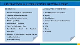 Widal Agglutination Test: A rapid serological diagnosis of typhoid ...