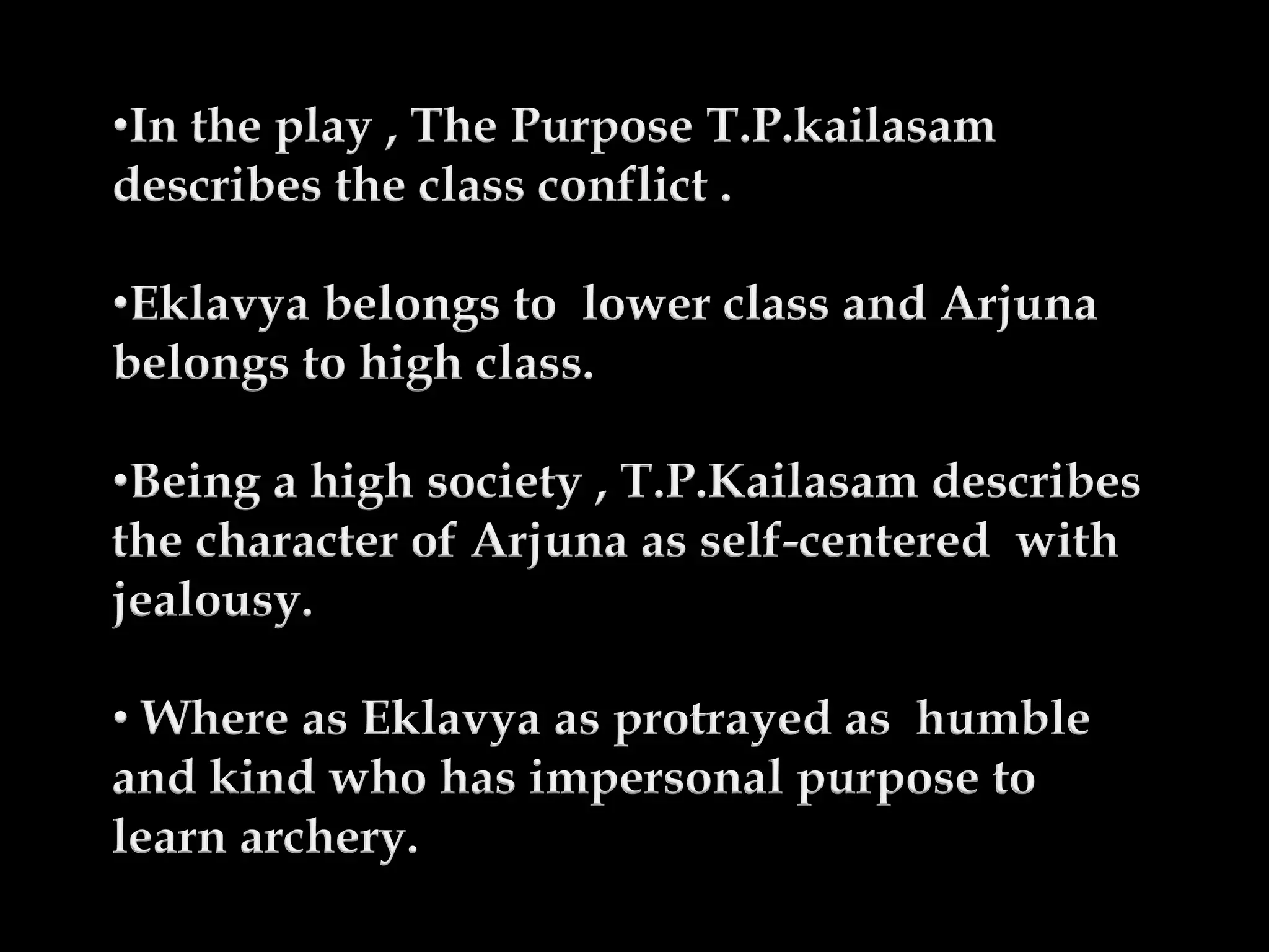 Eklavya as a marginalized character | PPTX
