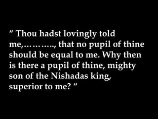 Eklavya as a marginalized character | PPTX