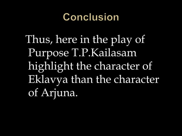 Eklavya as a marginalized character | PPTX