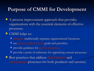 2-CMMI For Development | PPT