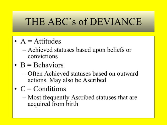Theories of Deviance | PPT