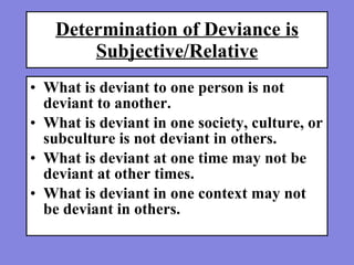 Theories of Deviance | PPT