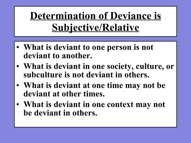 Theories of Deviance | PPT