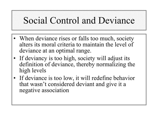 Theories of Deviance | PPT