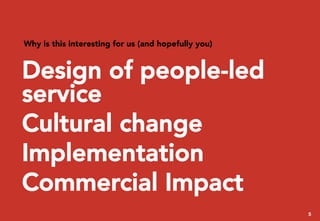 Service Design Network UK Conference - James Samperi and Emma Watkins | PDF
