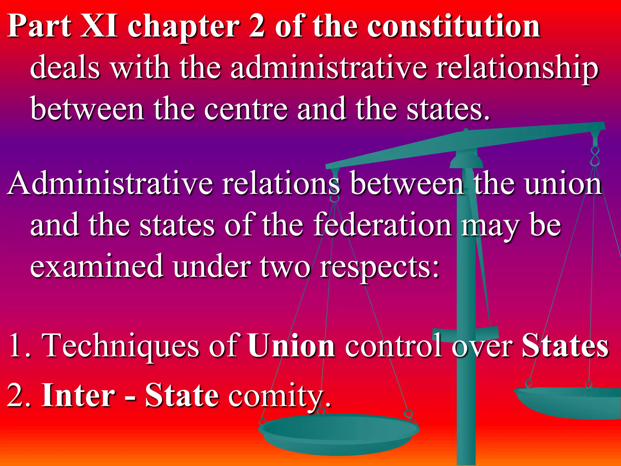 Centre State Relations | PPT