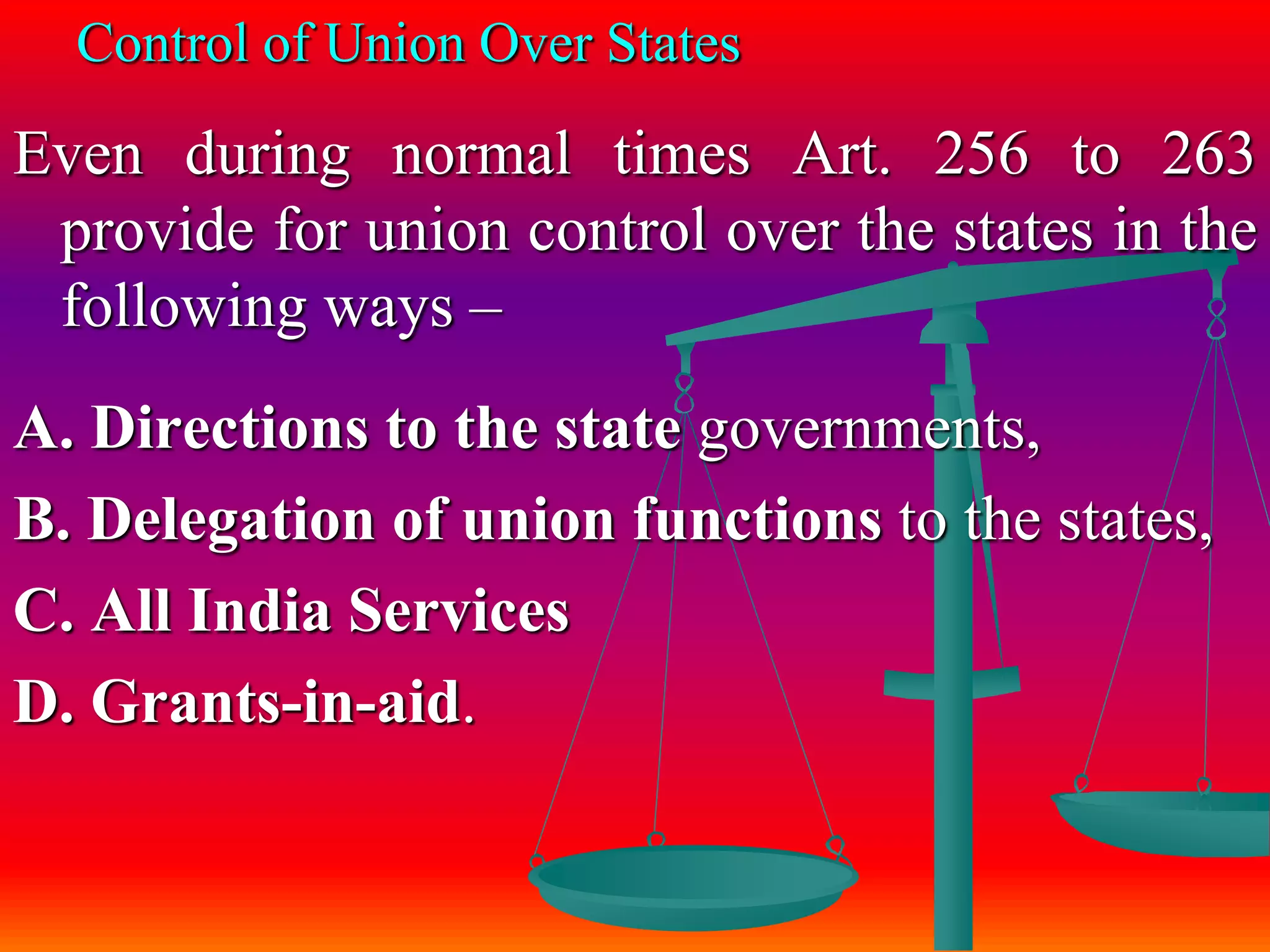 Centre State Relations | PPT