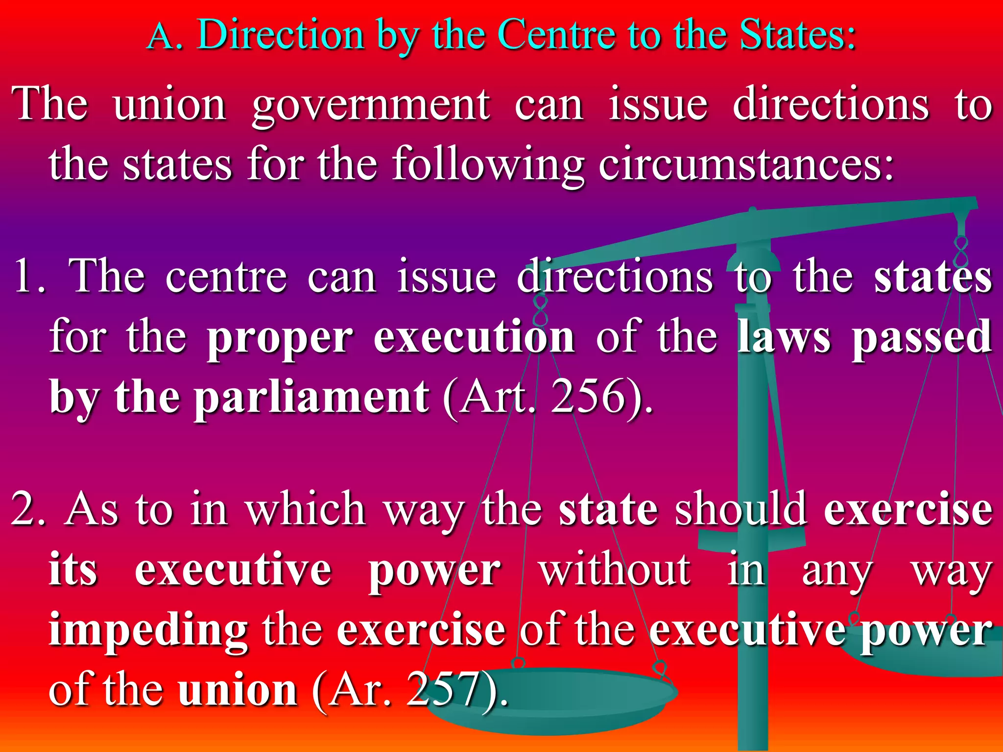 Centre State Relations | PPT