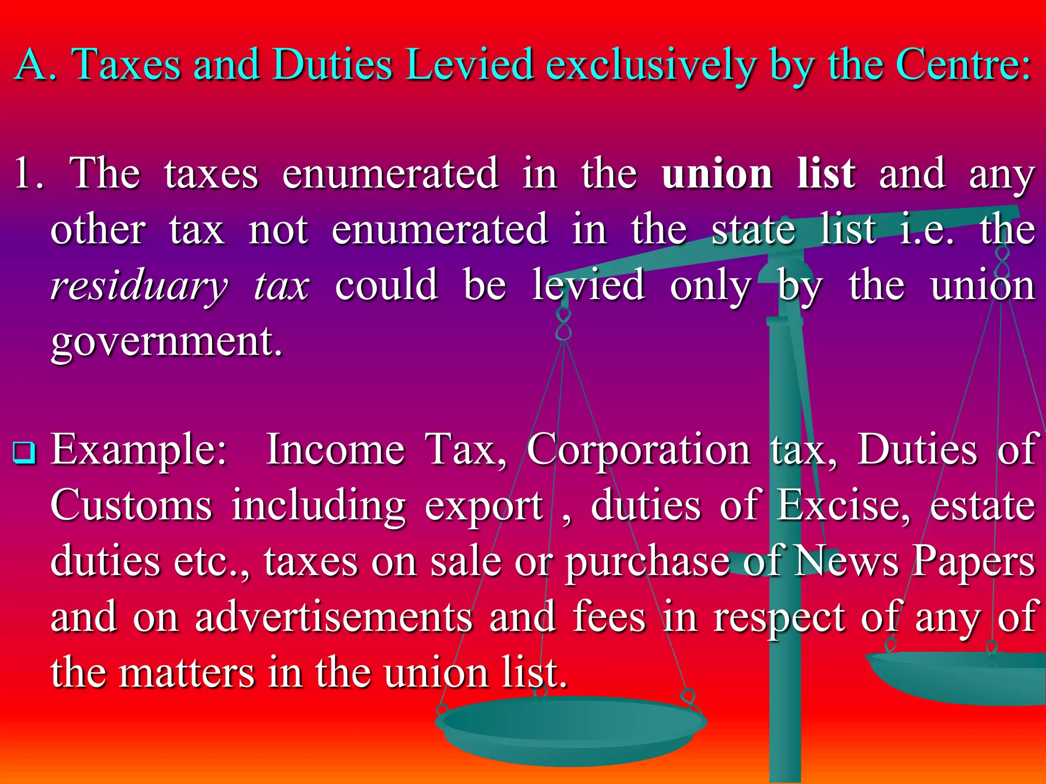 Centre State Relations | PPT