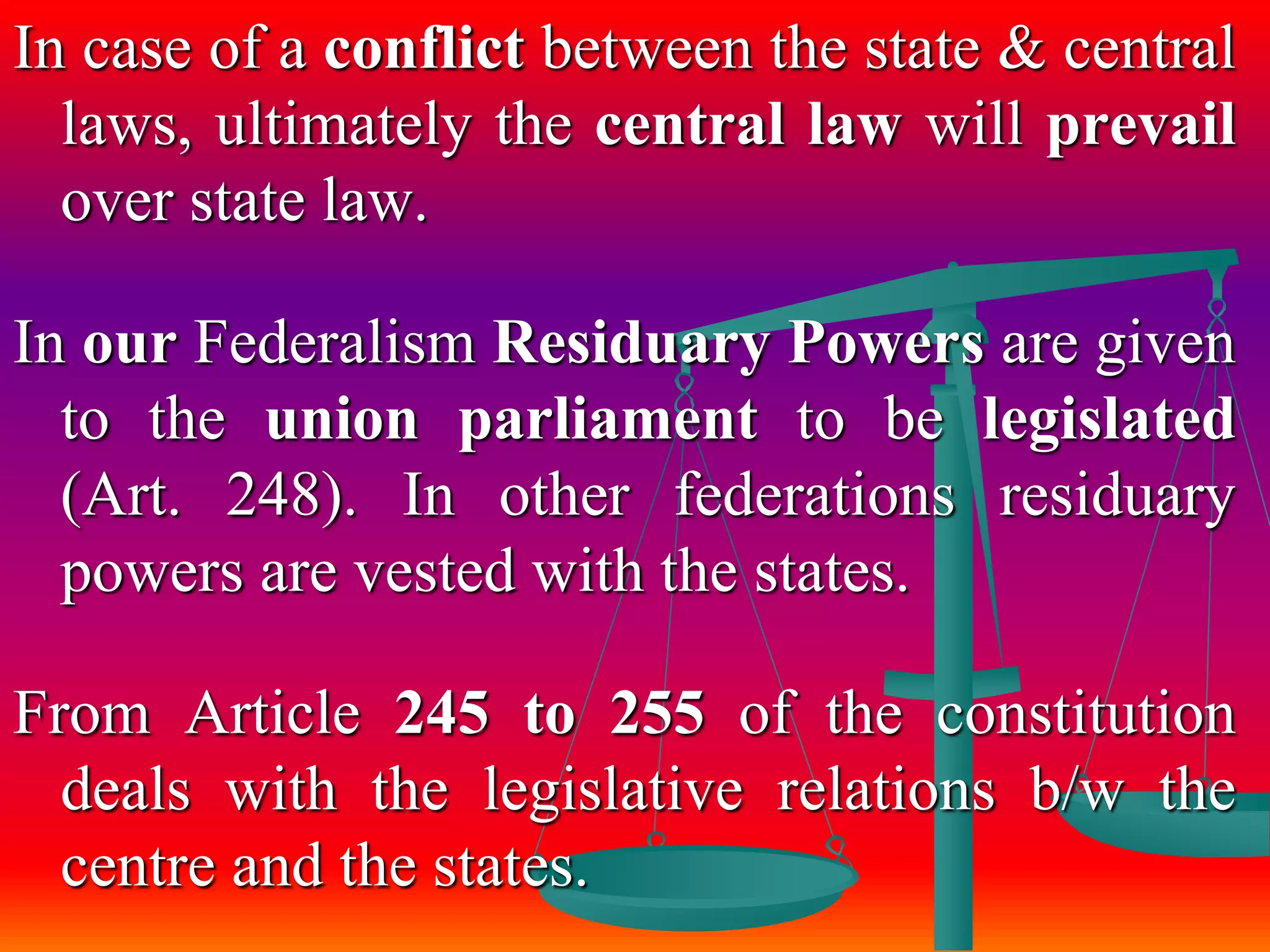 Centre State Relations | PPT