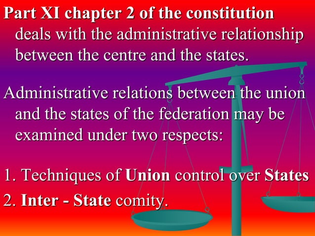 Centre State Relations | PPT | Political Issues & policy | Politics