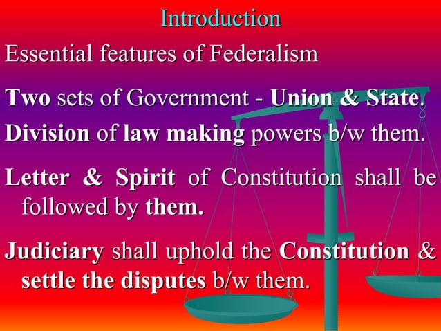 Centre State Relations | PPT | Political Issues & policy | Politics