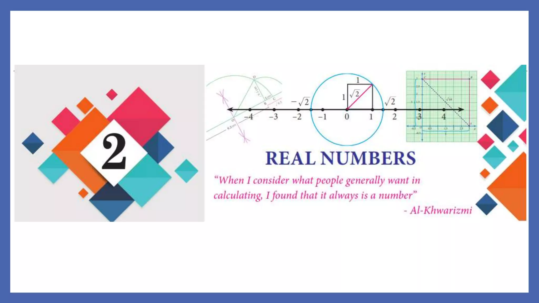 2a. Pedagogy of Mathematics (Part II) - Real numbers (introduction & Ex ...
