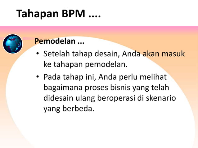 BPM Lifecycle & Tahapan Manajemen Proses Bisnis _Pelatihan "Business Process Management (BPM ...