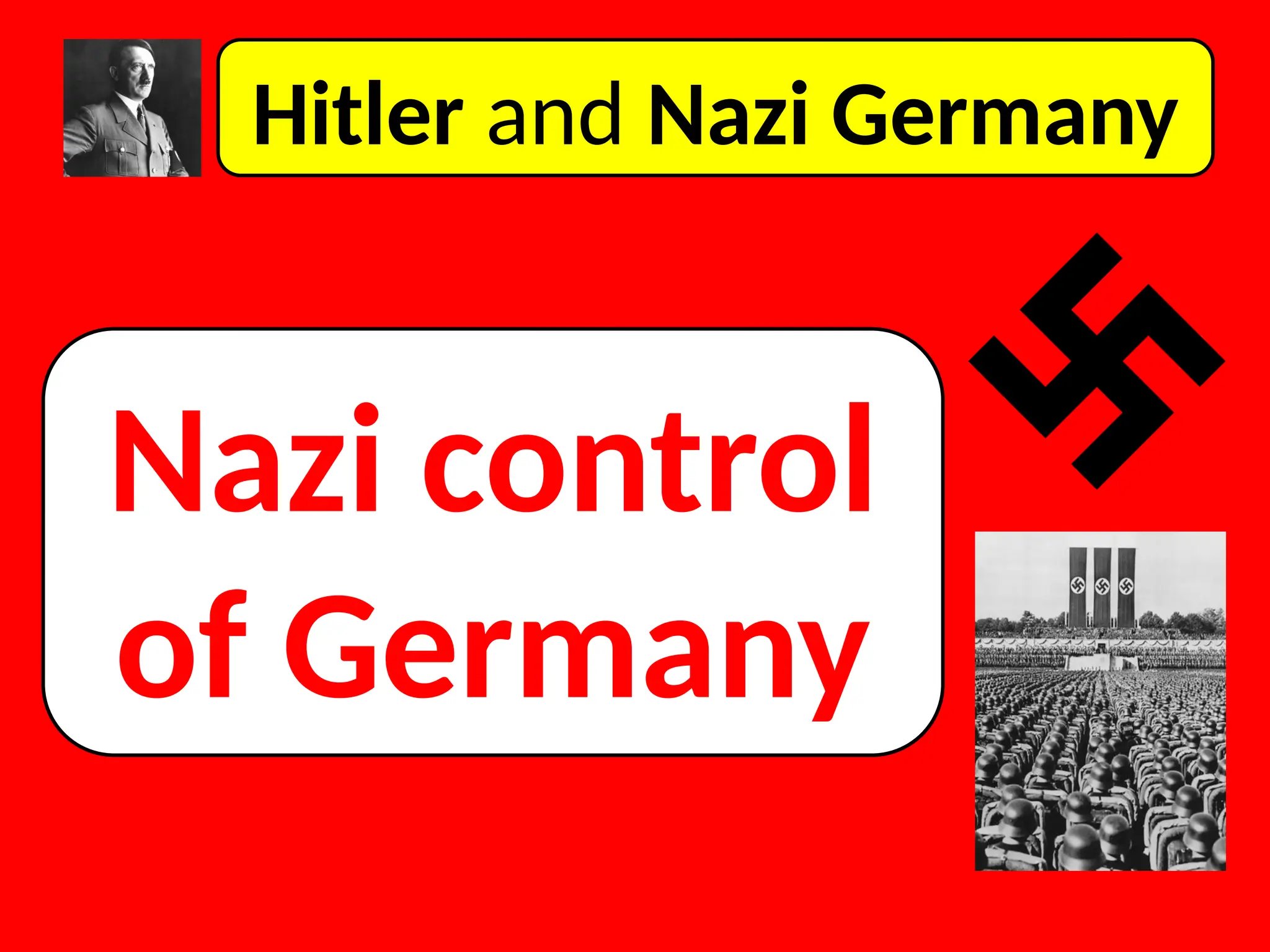 Hitler and Nazi Germany - Nazi control of Germany - intimidation | PPTX ...