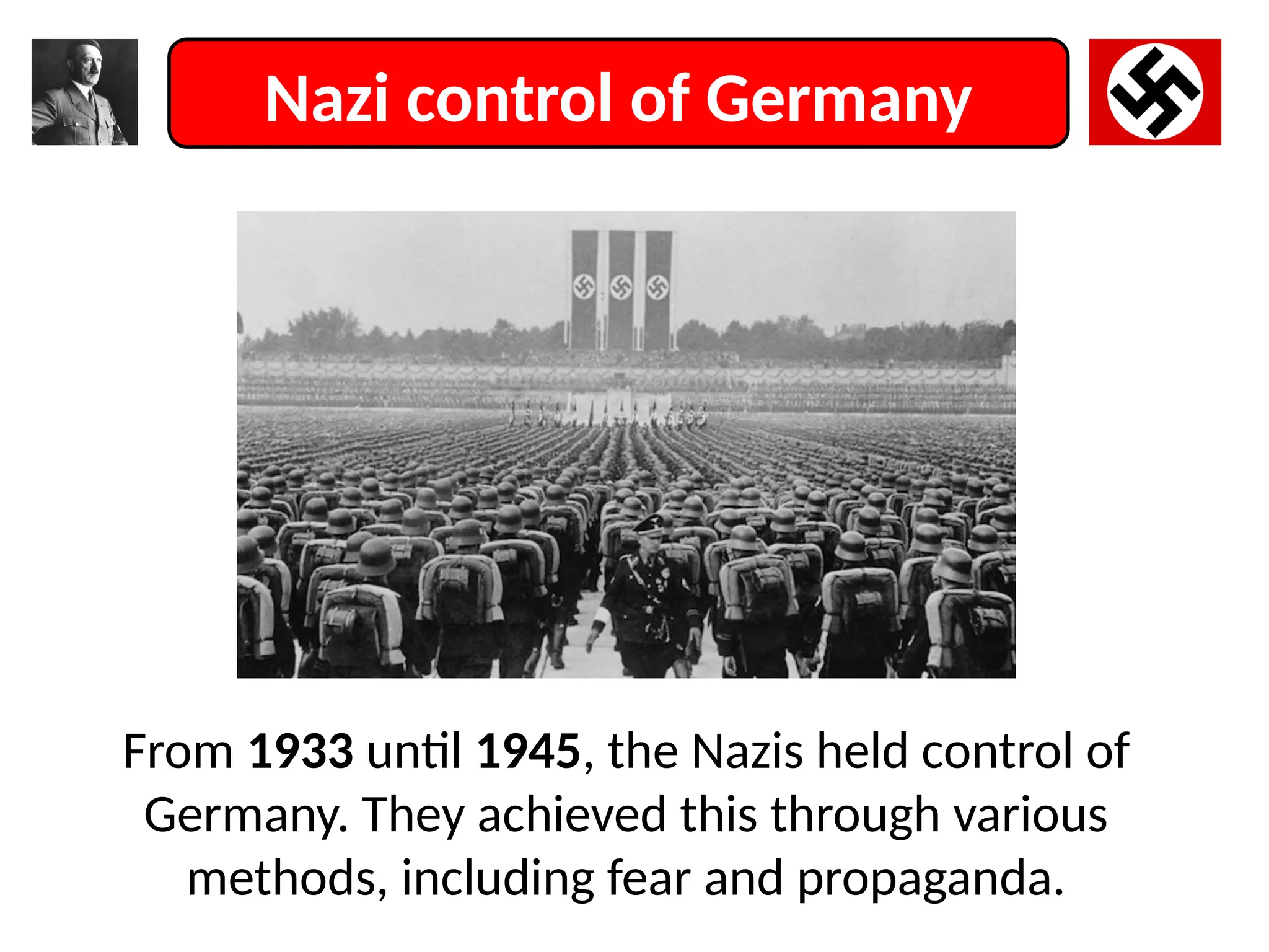 Hitler and Nazi Germany - Nazi control of Germany - intimidation | PPTX ...