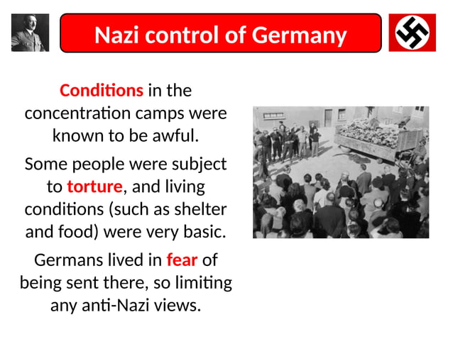 Hitler and Nazi Germany - Nazi control of Germany - intimidation | PPTX ...