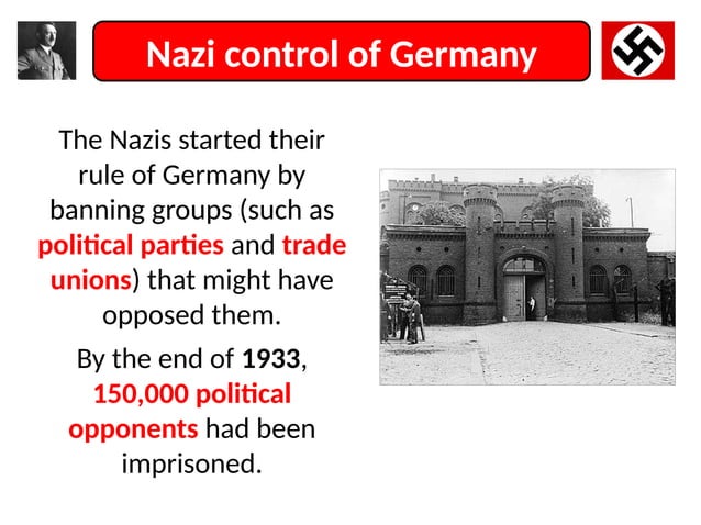 Hitler and Nazi Germany - Nazi control of Germany - intimidation | PPTX ...