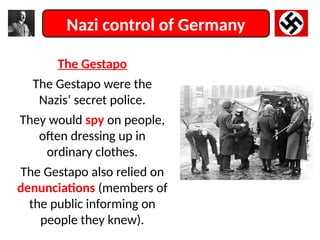 Hitler and Nazi Germany - Nazi control of Germany - intimidation | PPTX ...