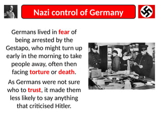 Hitler and Nazi Germany - Nazi control of Germany - intimidation | PPTX ...