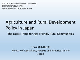 Agriculture and rural development policy in Japan | PDF