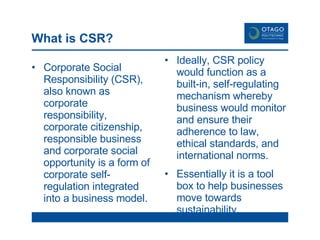 Corporate Social Responsibility | PPT