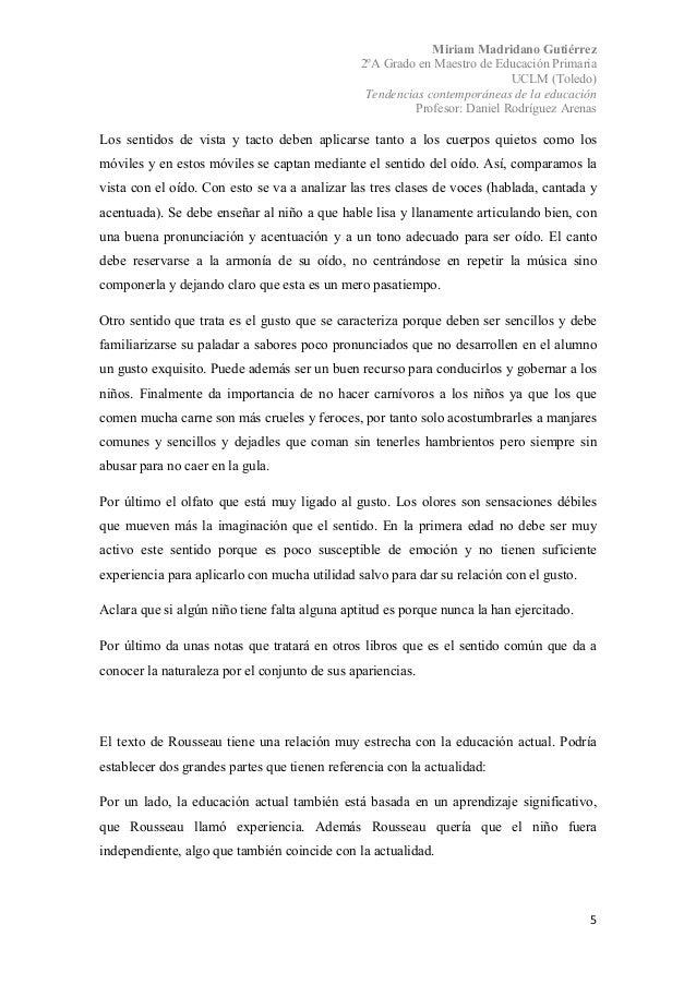 Resumen Del Libro De Emilio O De La Educacion - Leer un Libro