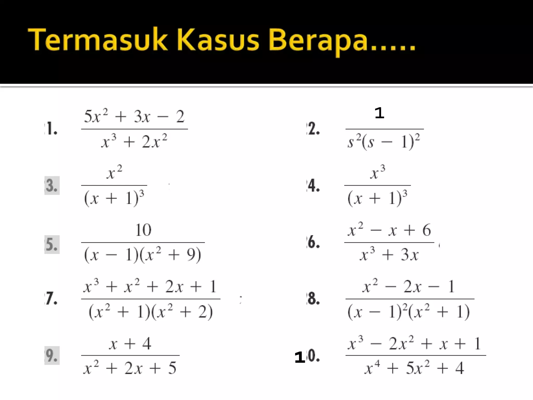 pecahan dan bentuk rasional | PPTX