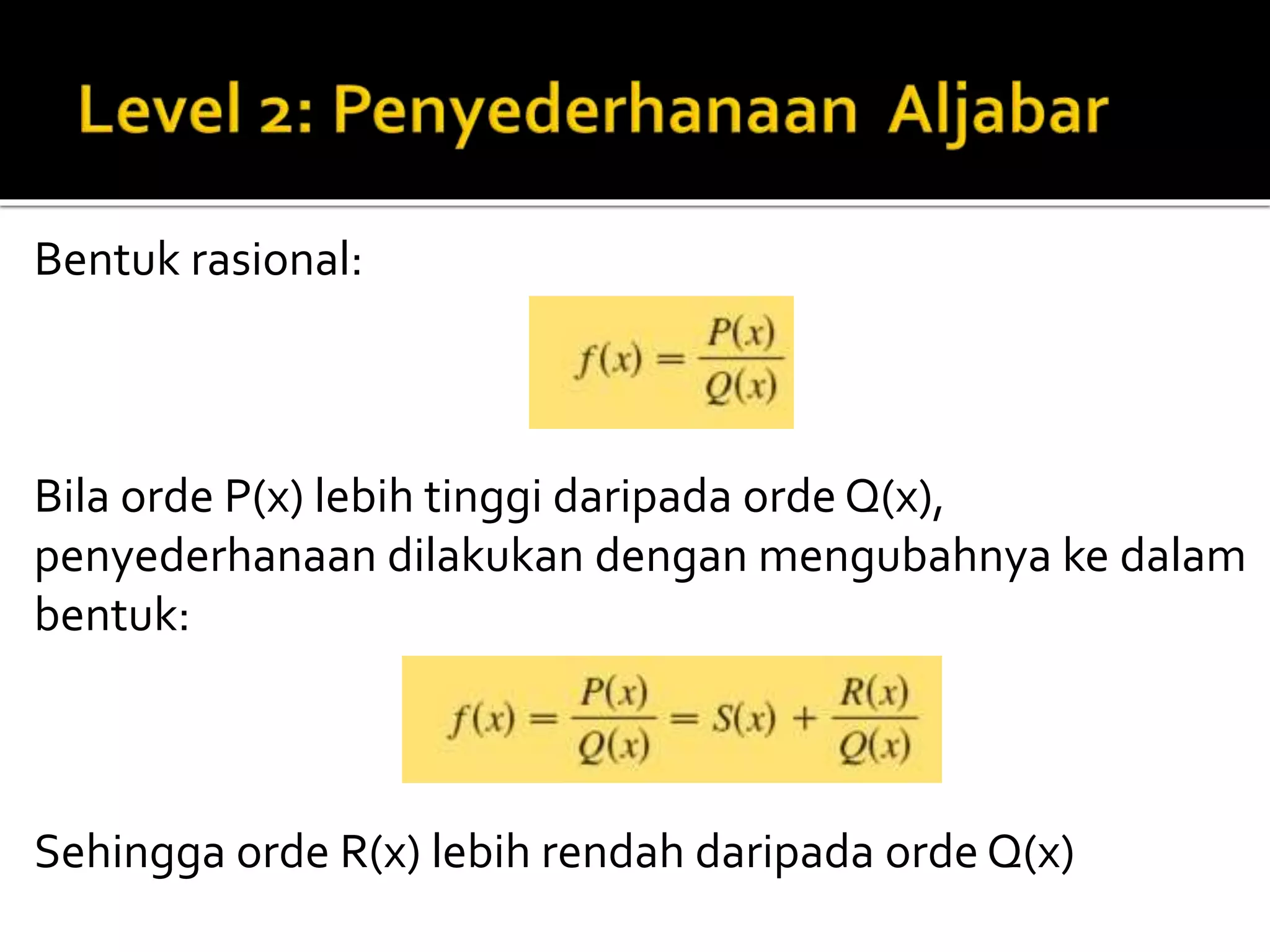 pecahan dan bentuk rasional | PPTX