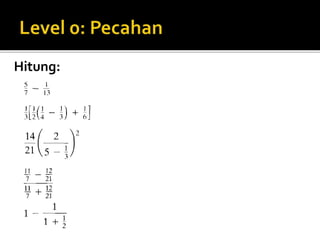 pecahan dan bentuk rasional | PPTX