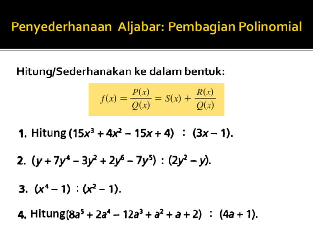pecahan dan bentuk rasional | PPTX