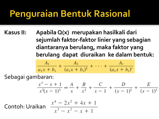 pecahan dan bentuk rasional | PPTX