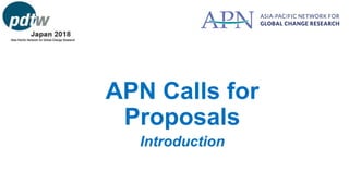 2a presentation-apn call for proposal | PPTX