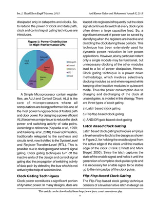 POWER EFFICIENT ALU DESIGN WITH CLOCK AND CONTROL-SIGNAL GATING TECHNIQUE | PDF | Computing ...