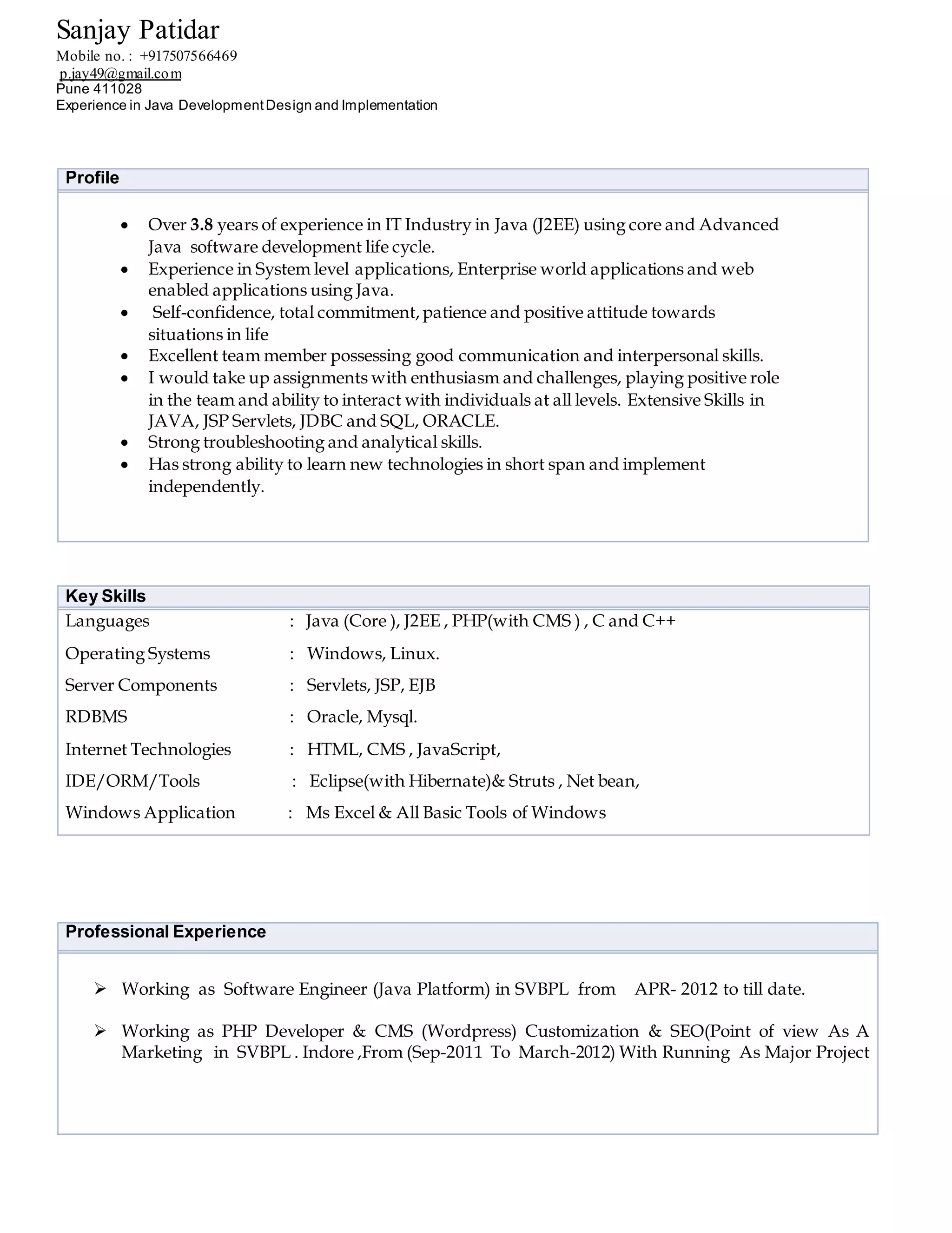 Sanjay Patidar | PDF