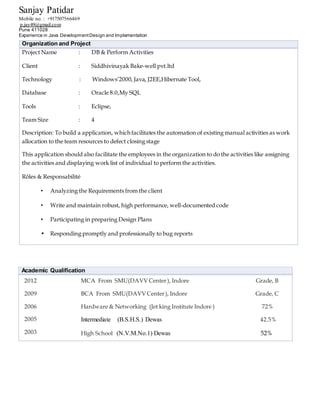 Sanjay Patidar | PDF