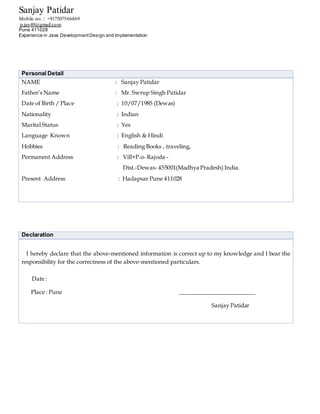 Sanjay Patidar | PDF