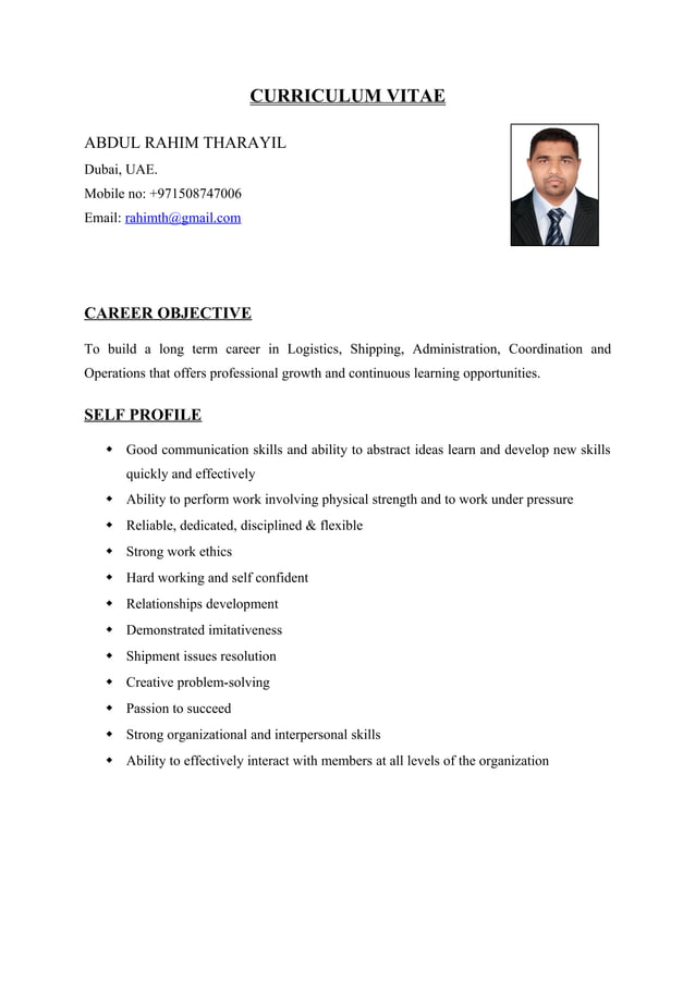 Abdul_Rahim_Tharayil_Resume | DOC