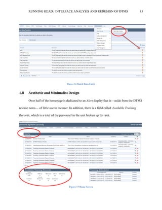 Naranjo_DTMS_Interface_Analysis and Redesign | PDF