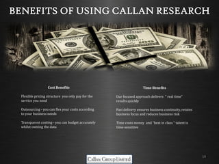 Callan Corporate Brochure | PPT