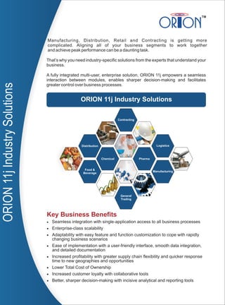 ORION-11J_ERP_V1.0_3i-Infotech | PDF