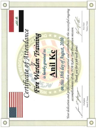 PPI#30913 - Certificate Anil kc | PDF