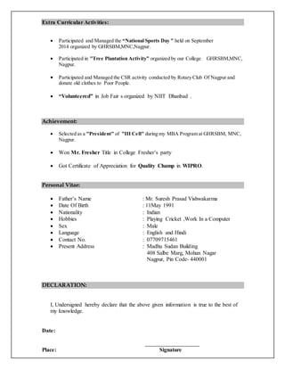 SATISH_Vishwakarma__CV (1) | PDF