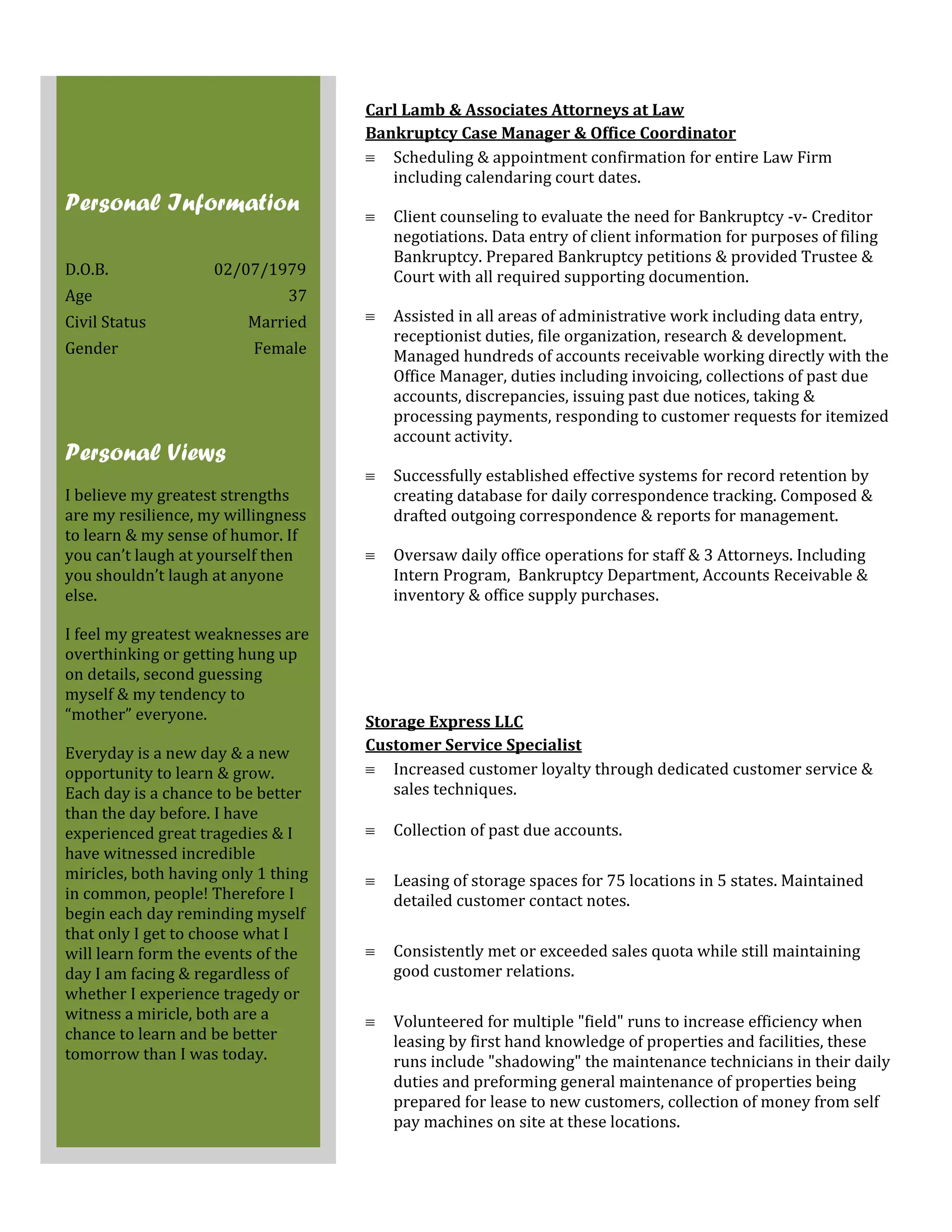 Crystal Lyn True - 2016- Resume | PDF