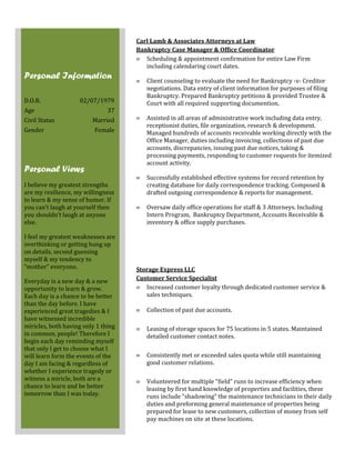 Crystal Lyn True - 2016- Resume | PDF
