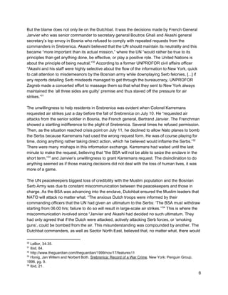 Srebrenica and PeaceKeeping | PDF