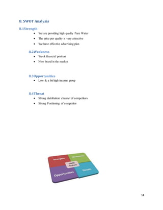 finwa water marketing plan | DOCX | Marketing and Advertising | Business