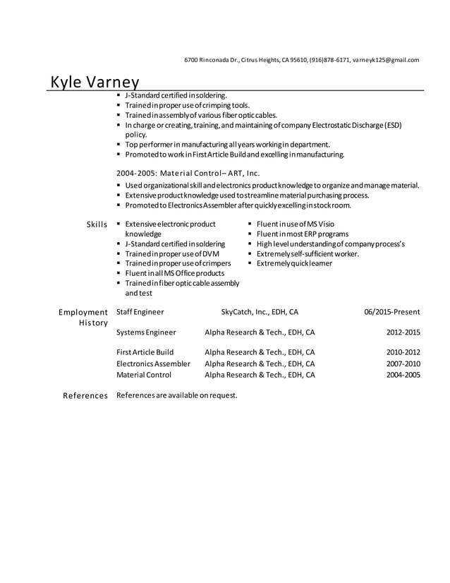 Kyle Resume | PDF